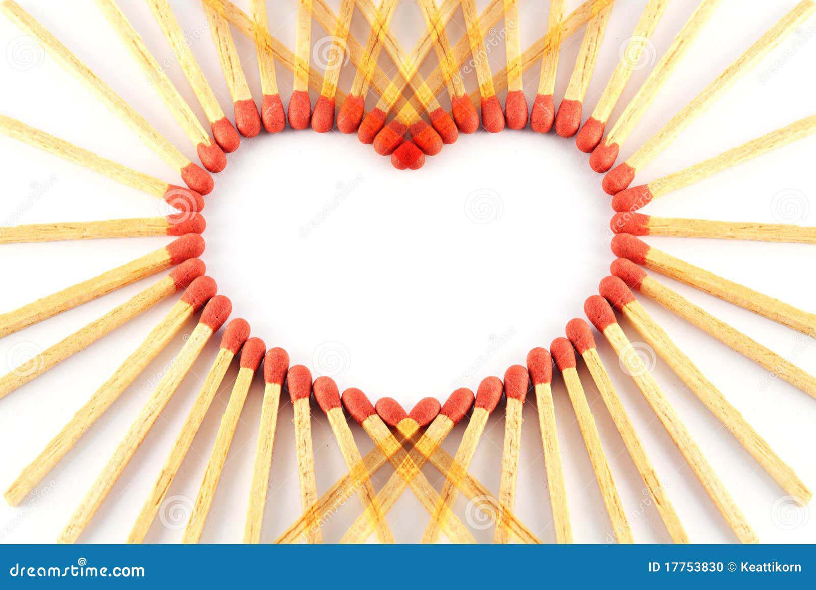Match Arrange in Heart stock photo. Image of matchstick - 17753830