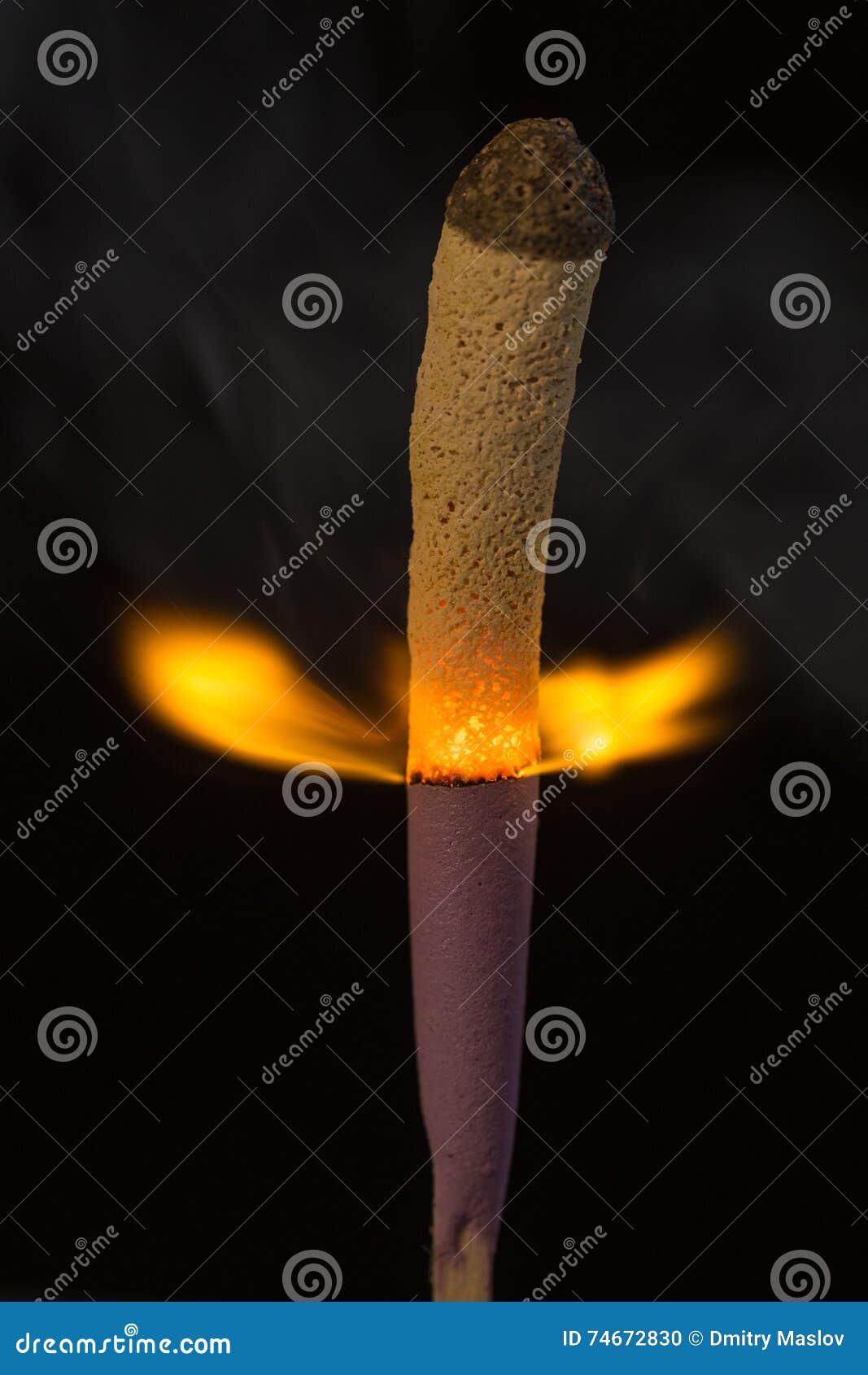 Match on a Black Background Stock Photo - Image of background, vibrant ...
