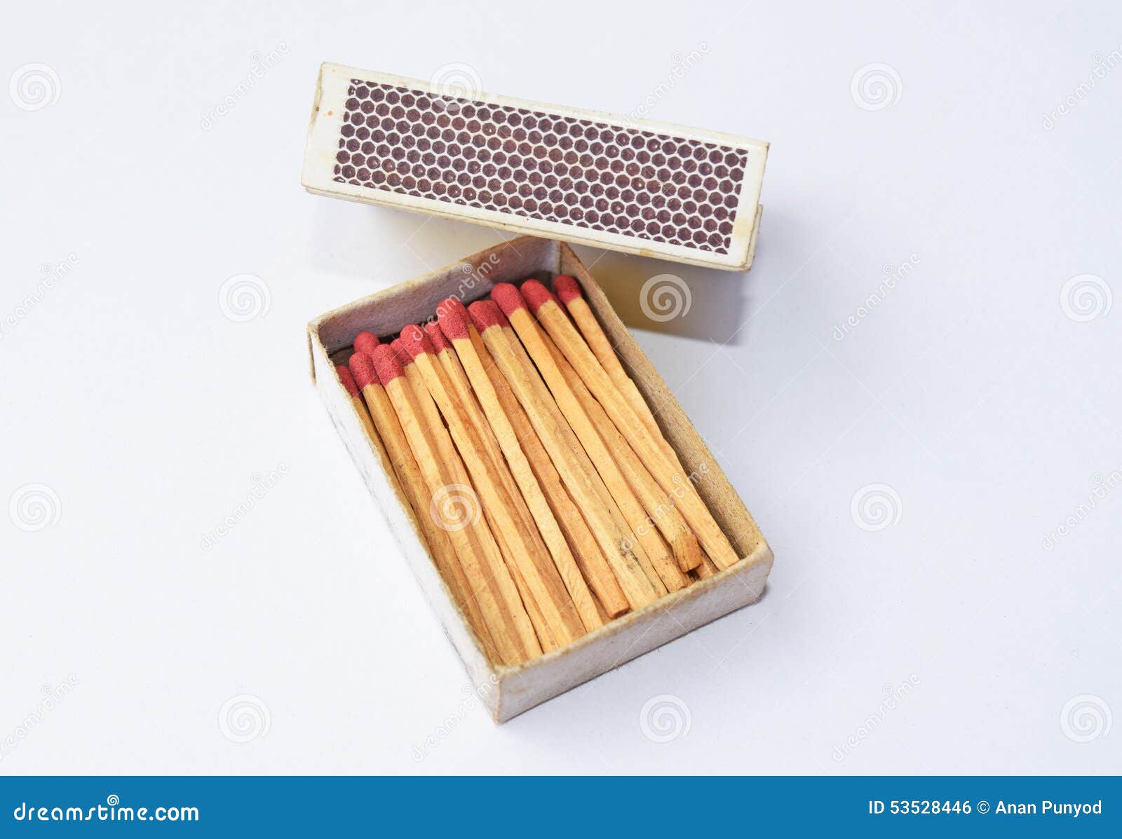 The Match Box and Matches Isolated on White Background Stock Photo ...