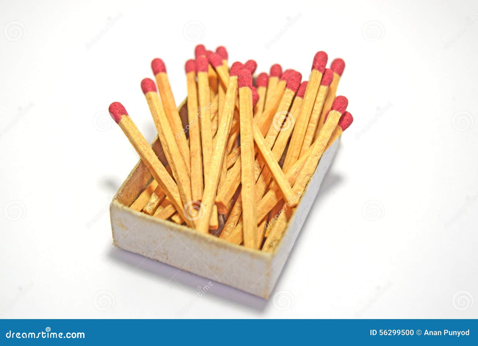 The Match Box and Matches Isolated on White Background Stock Photo ...
