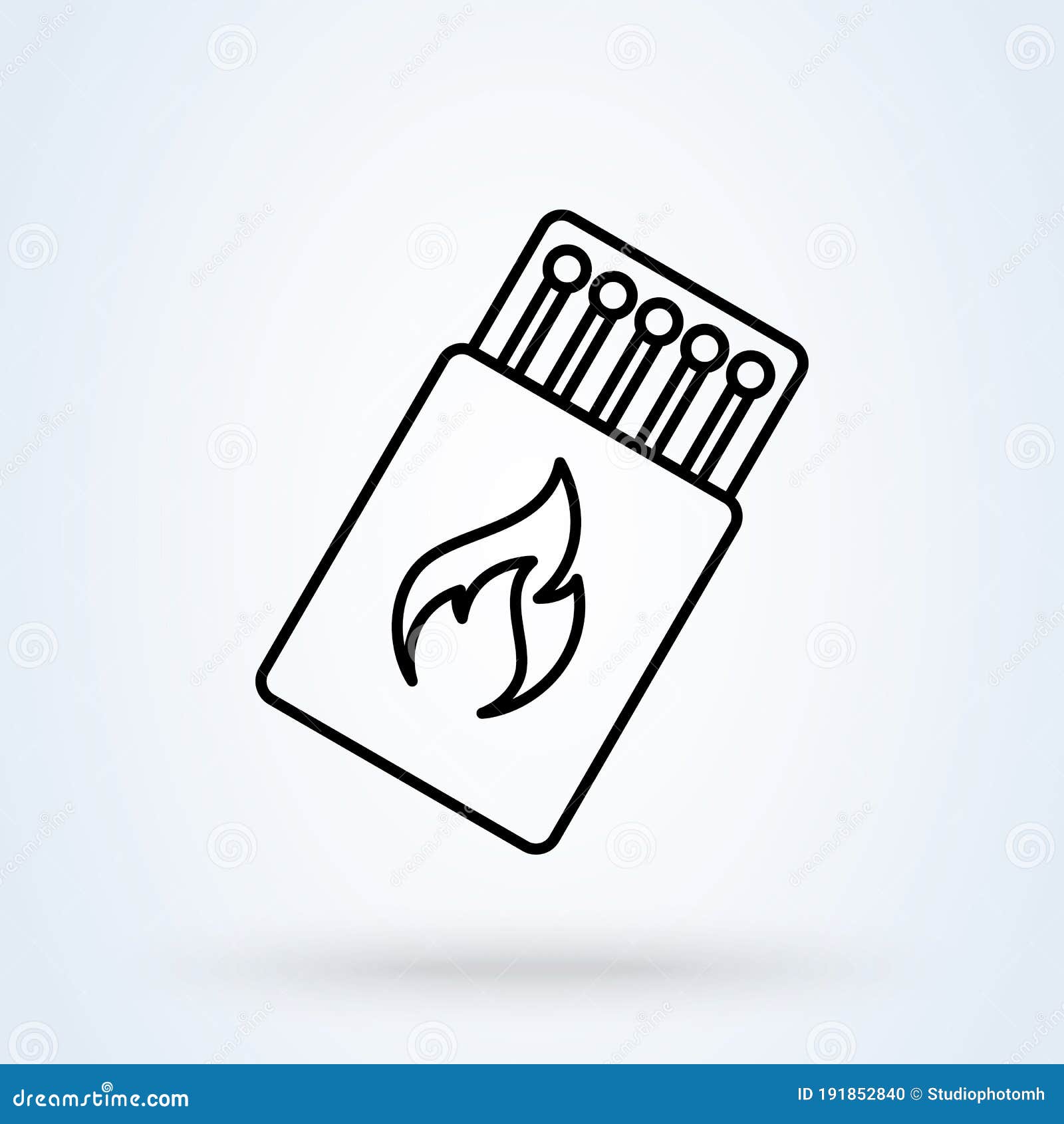 Match Box. Vector Simple Modern Icon Design Illustration Stock Vector ...