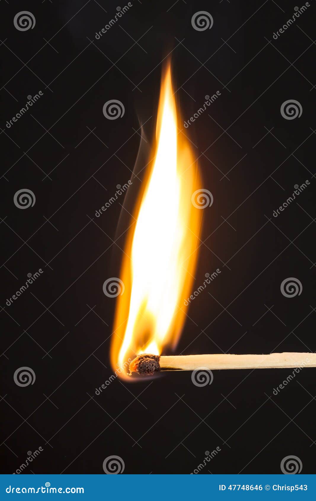 Match bursting into flame stock photo. Image of ignition - 47748646