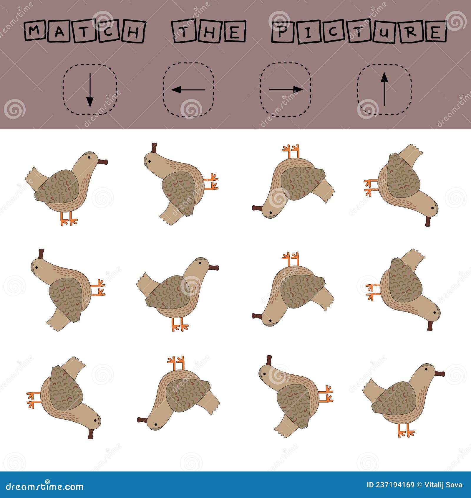 Educational Game for Children Stock Illustration - Illustration of ...