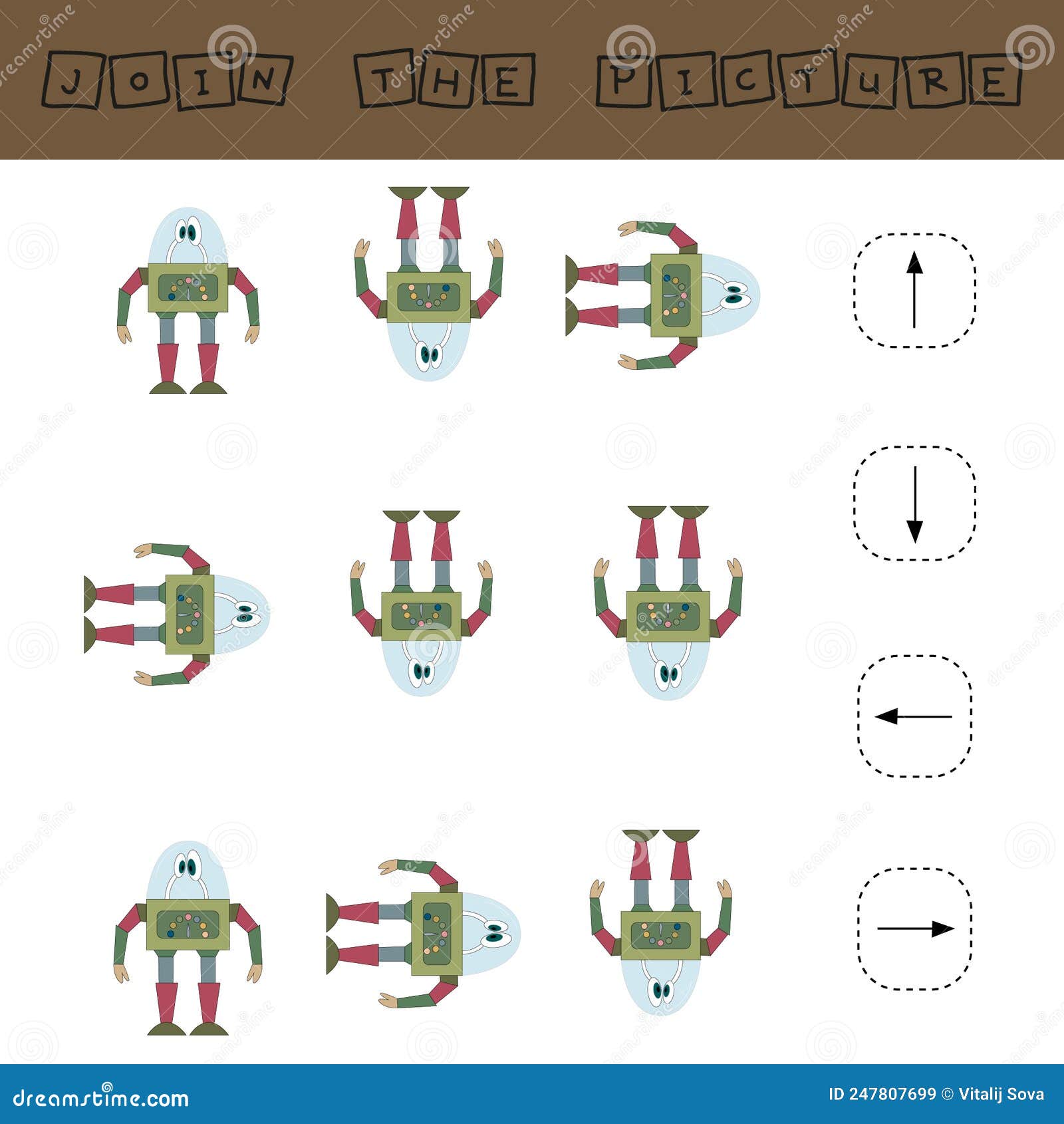 Logic game for children stock illustration. Illustration of printable ...