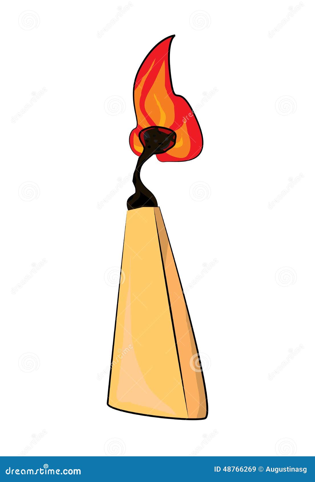 Match cartoon stock illustration. Illustration of isolated - 48766269