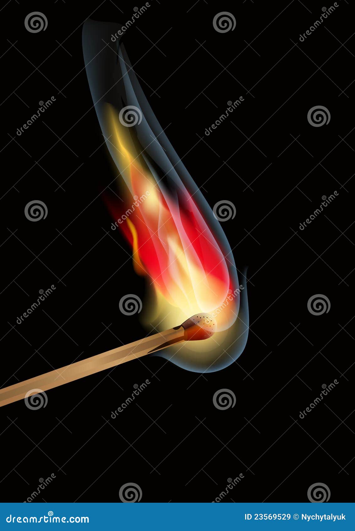Lighted Match Dark Background Stock Illustrations – 26 Lighted Match ...