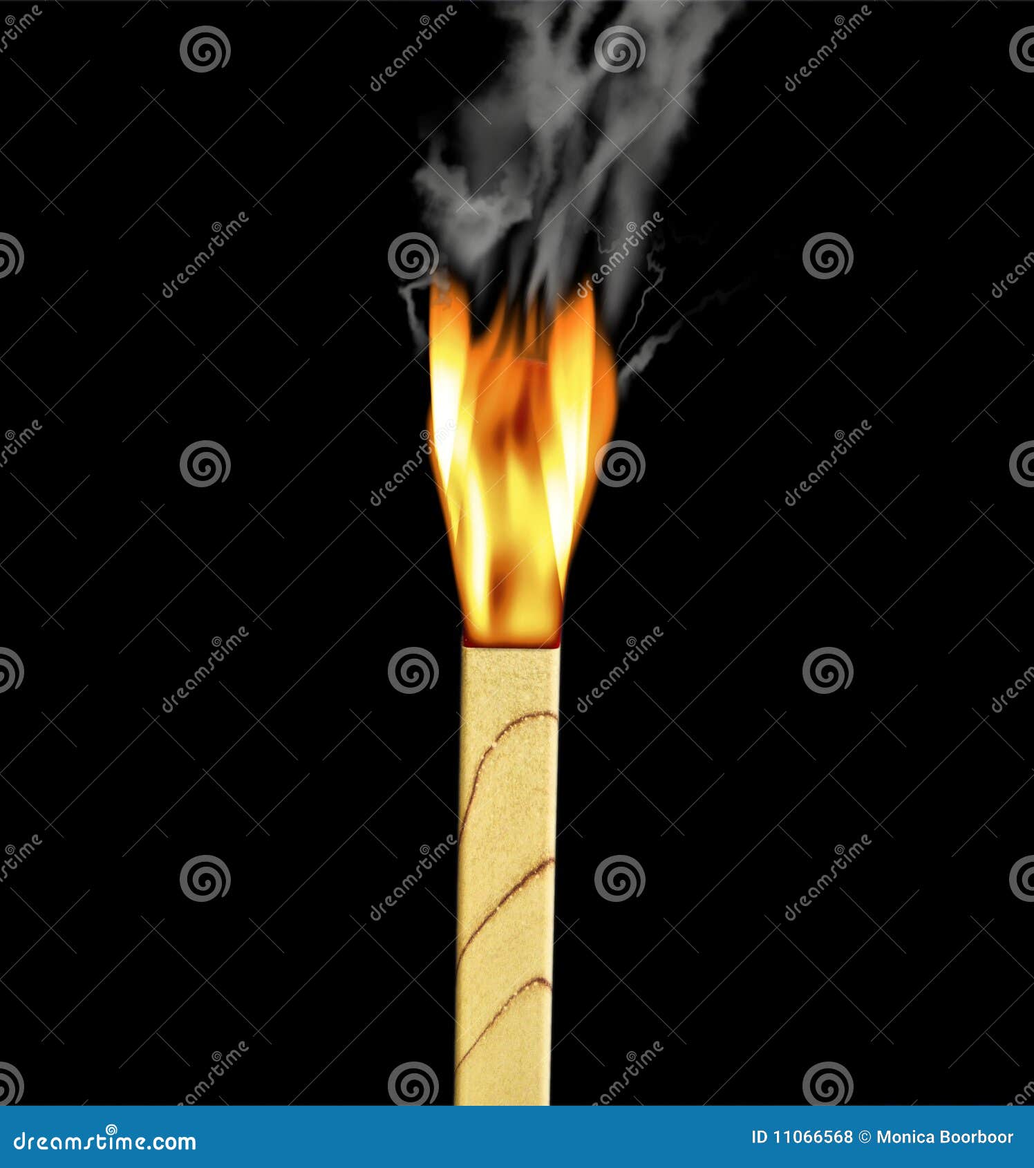 Match on fire stock photo. Image of danger, caution, wooden - 11066568