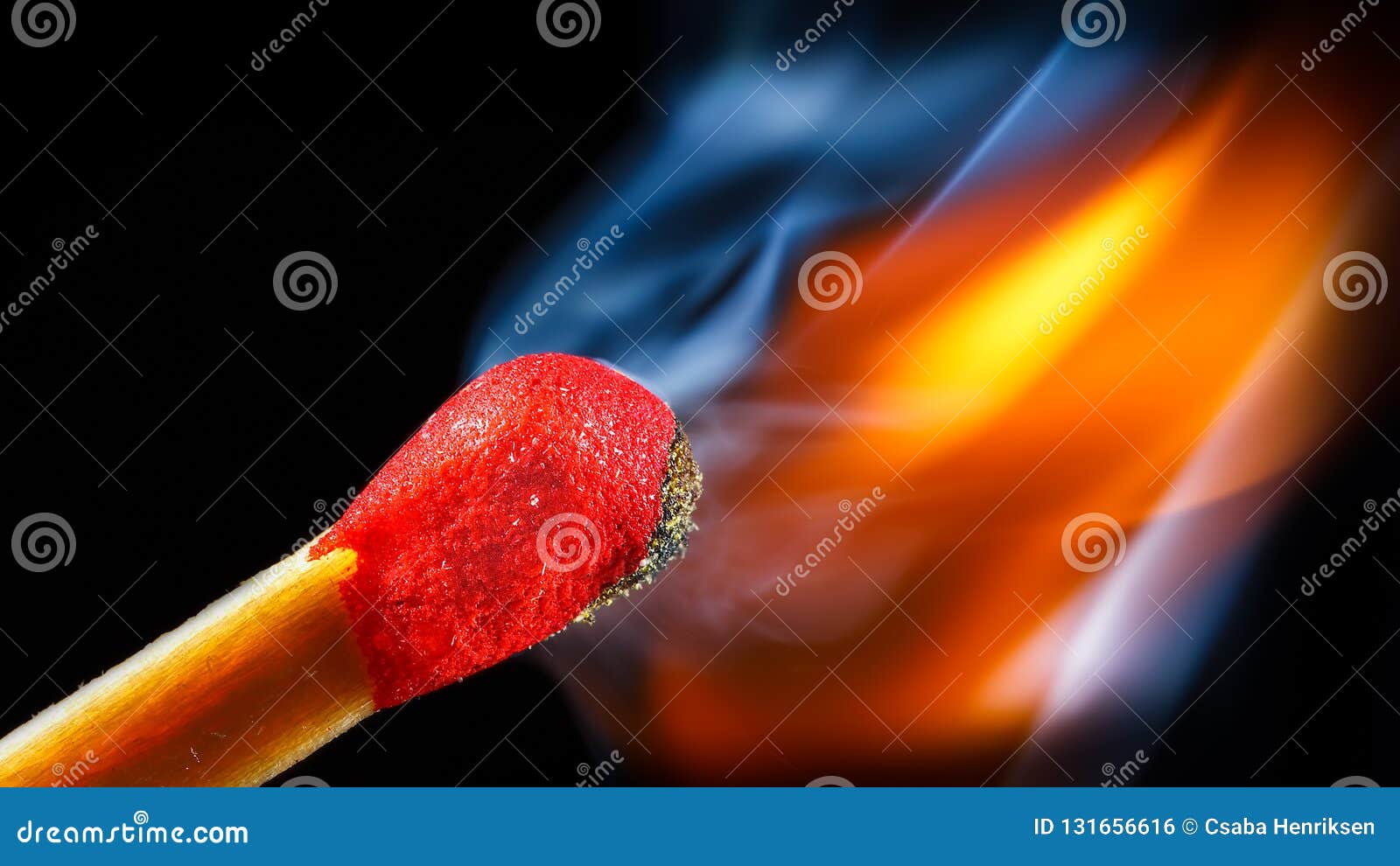 Match Fire Isolated On Black Background Stock Photo | CartoonDealer.com ...