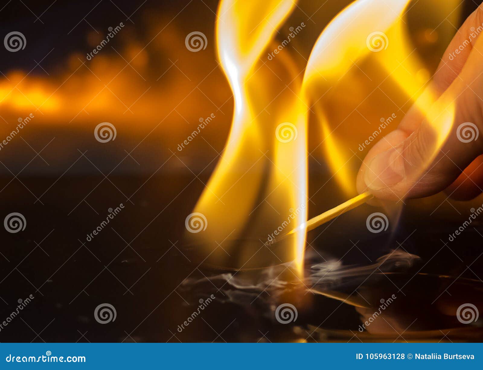 Match fire hand stock photo. Image of black, fire, flame - 105963128