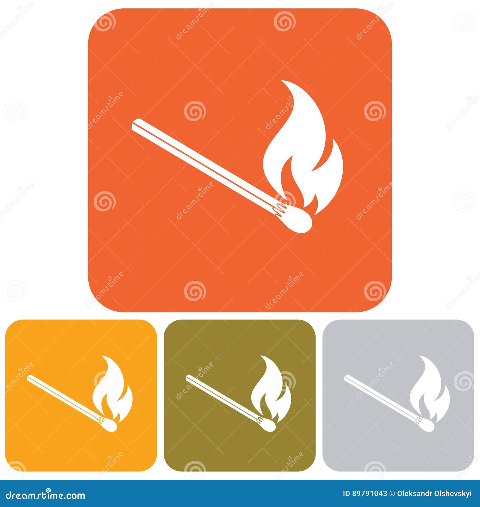 Match fire icon vector stock vector. Illustration of heat - 89791043