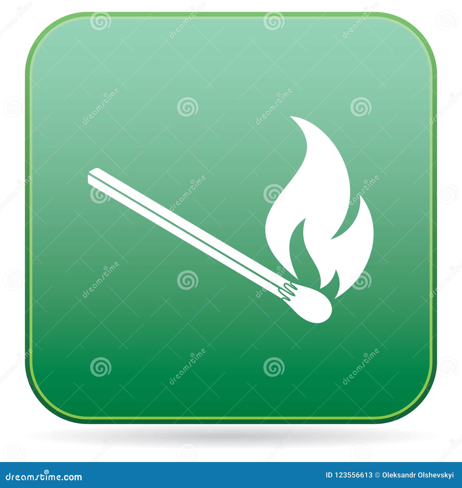 Match fire icon vector stock vector. Illustration of design - 123556613