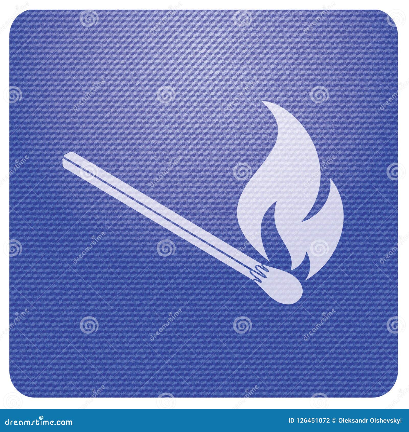 Match fire icon vector stock vector. Illustration of symbol - 126451072