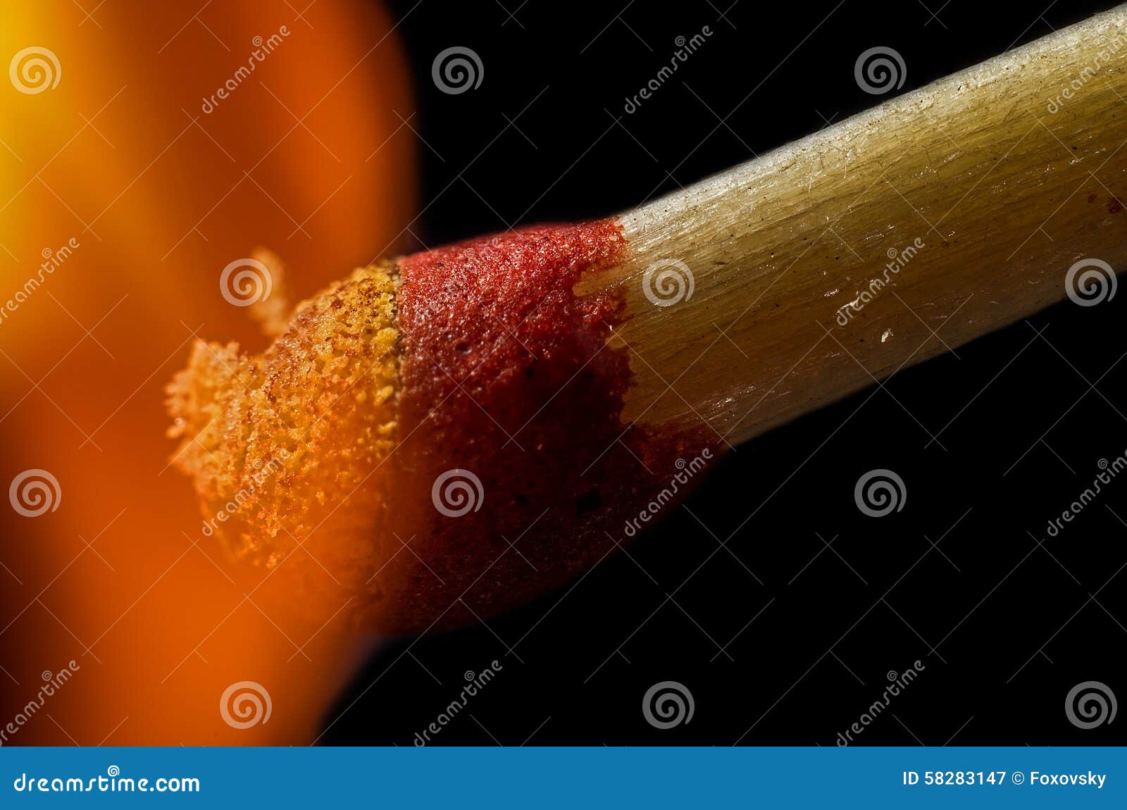 Match in fire stock image. Image of fiery, dark, burst - 58283147
