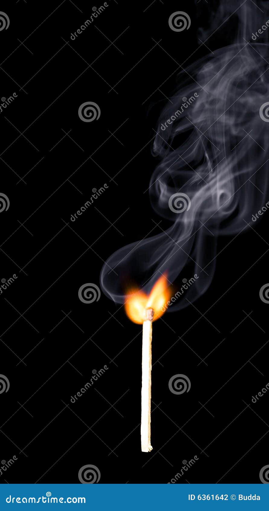 Match fire smoke stock photo. Image of match, closeup - 6361642