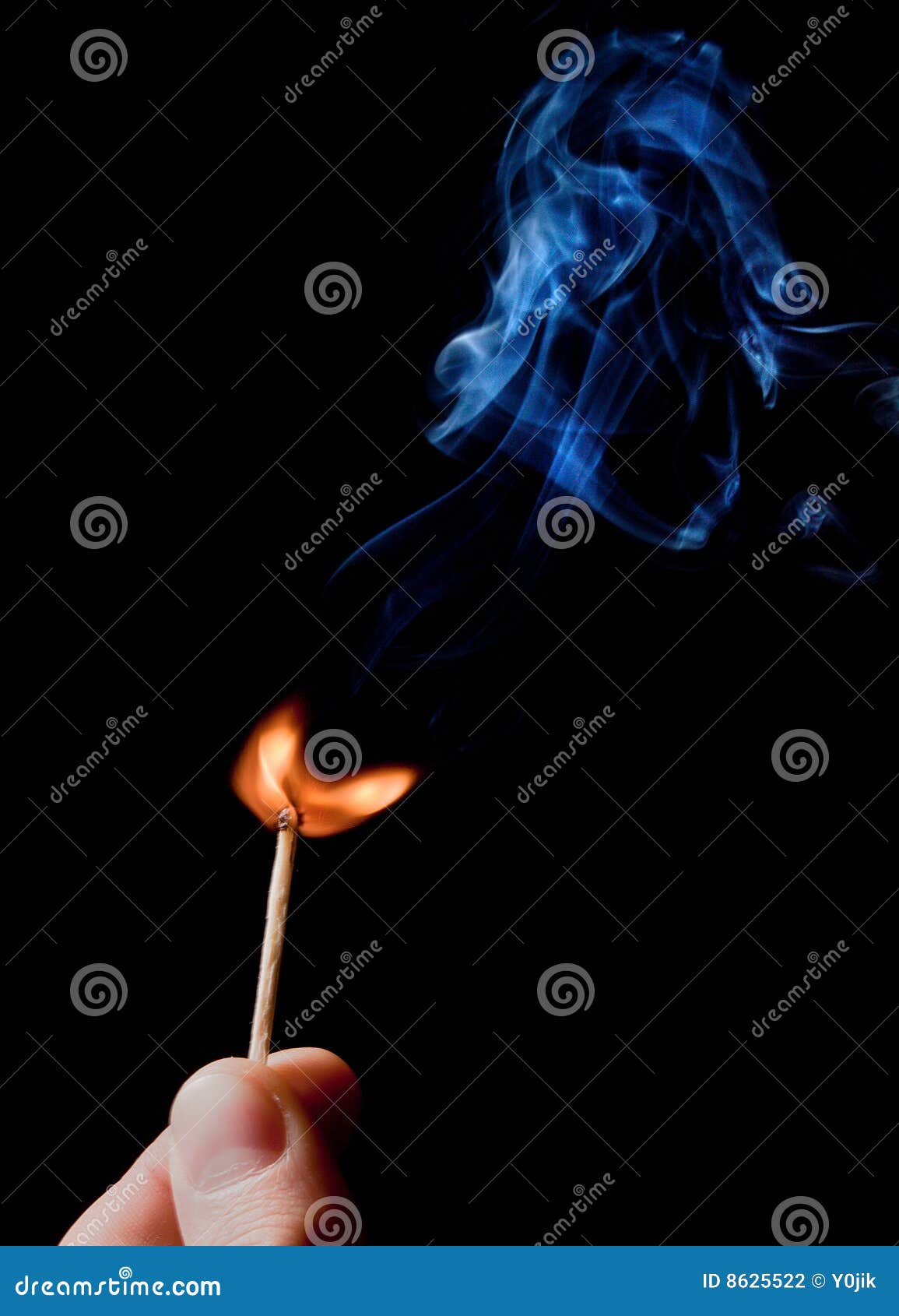 Match with a flame stock photo. Image of flame, orange - 8625522