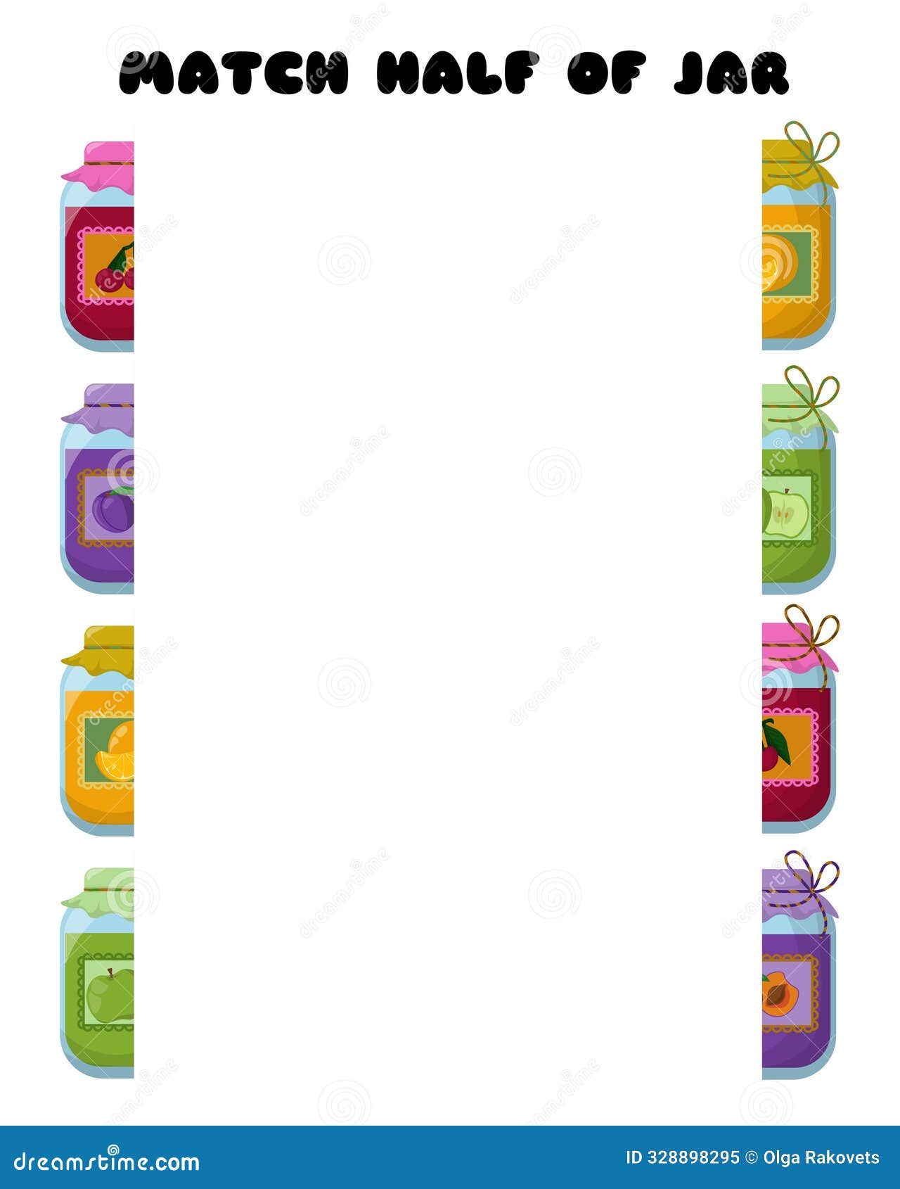 Match the Halves of the Jam Jars, a Fun Educational Game for Kids ...