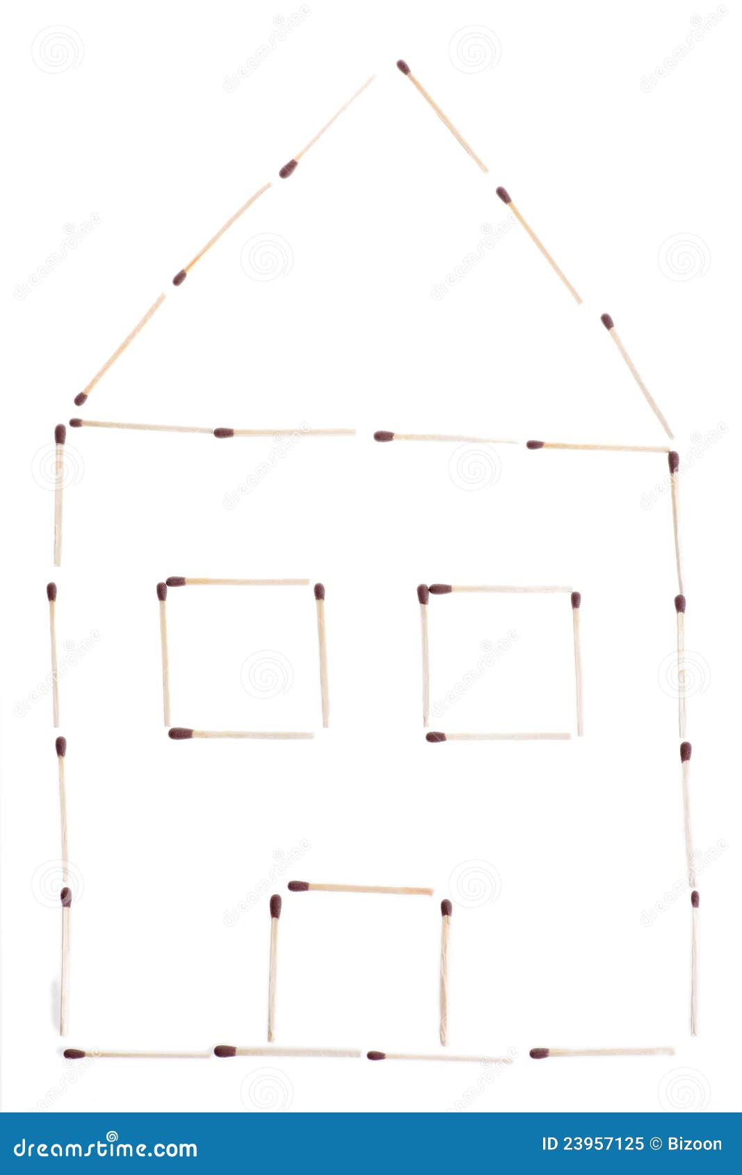 Match house stock image. Image of metaphor, conceptual - 23957125