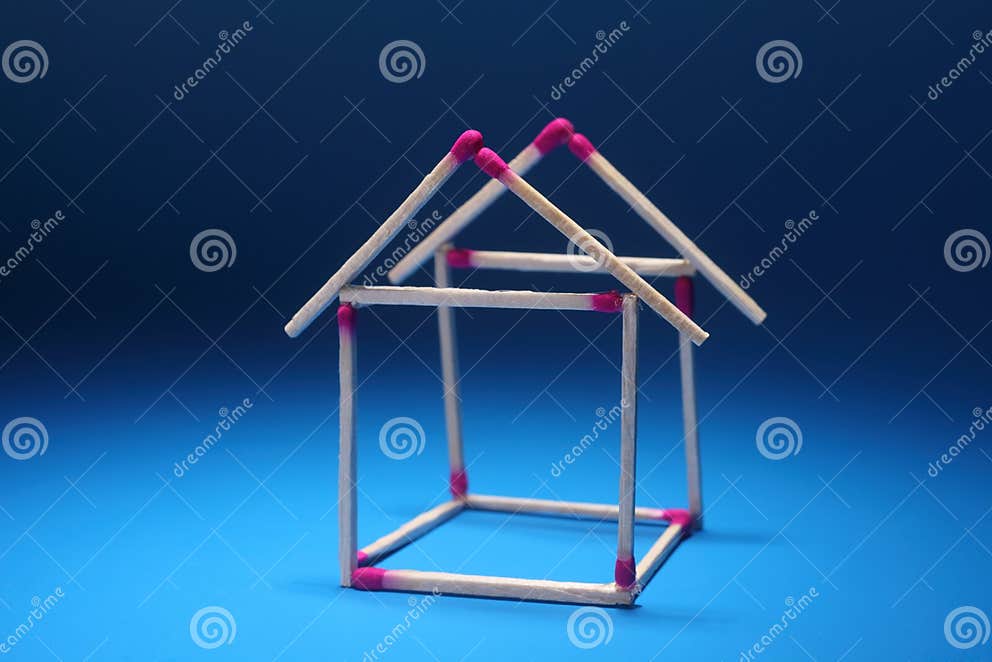 Match house stock photo. Image of full, series, fragility - 49294412