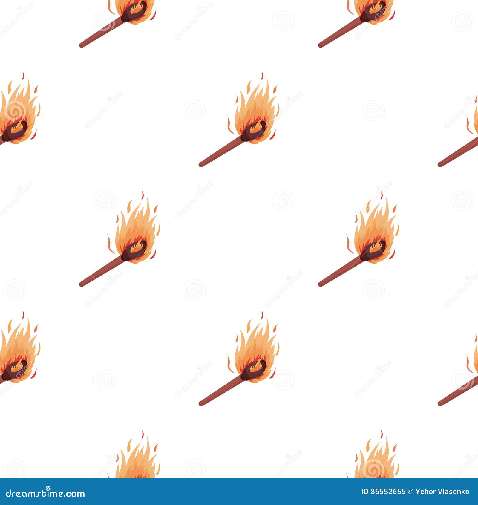 Match Icon in Cartoon Style Isolated on White Background. Light Source ...