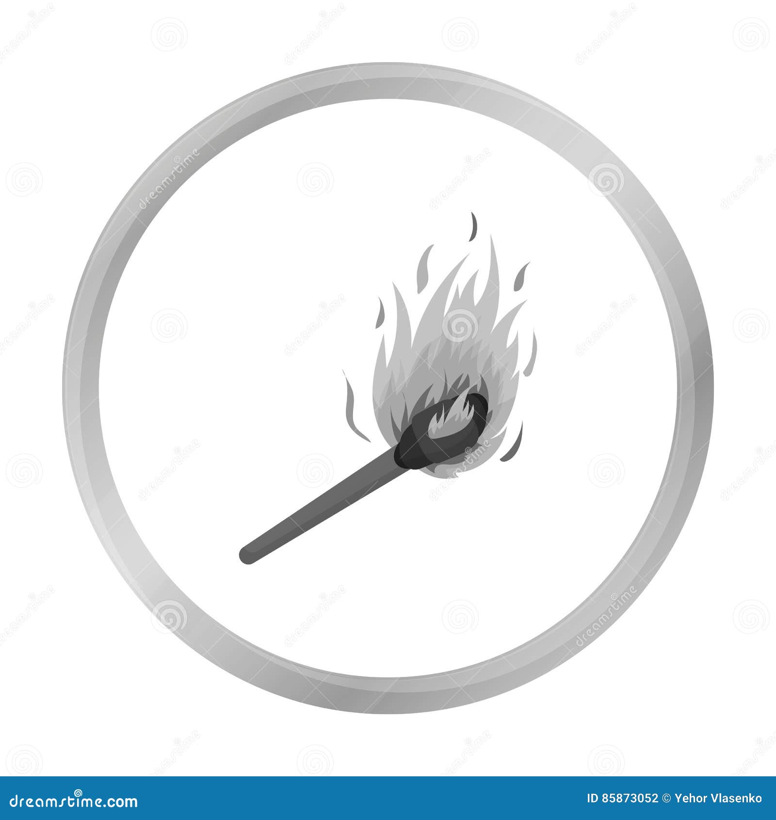 Match Icon in Monochrome Style Isolated on White Background. Light ...