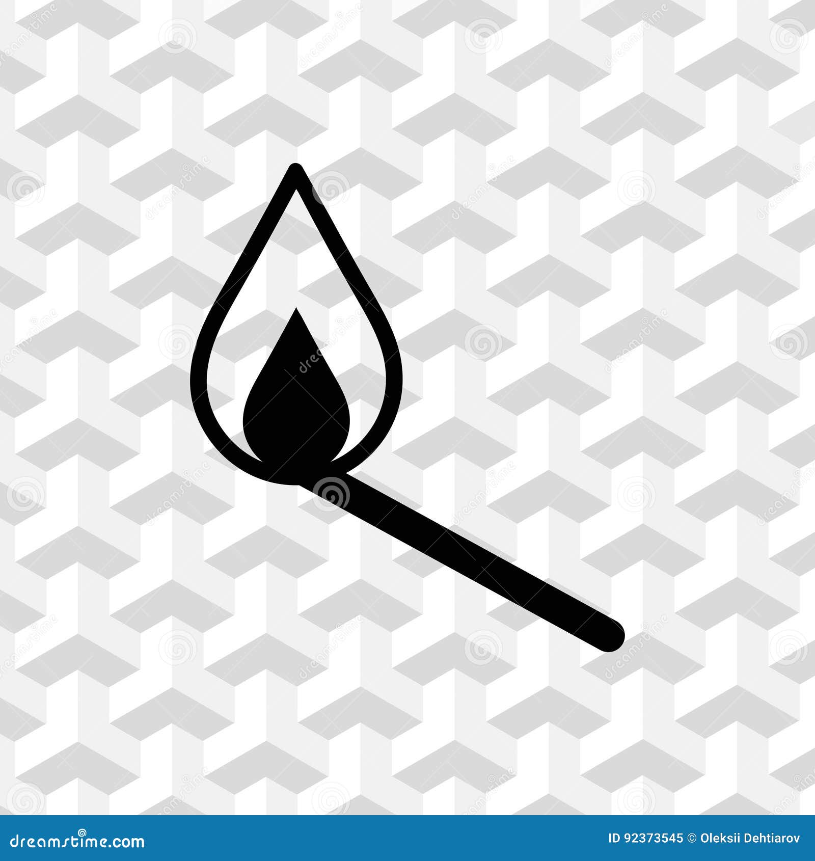 Match Icon, Vector Illustration. Flat Design Style Stock Vector ...