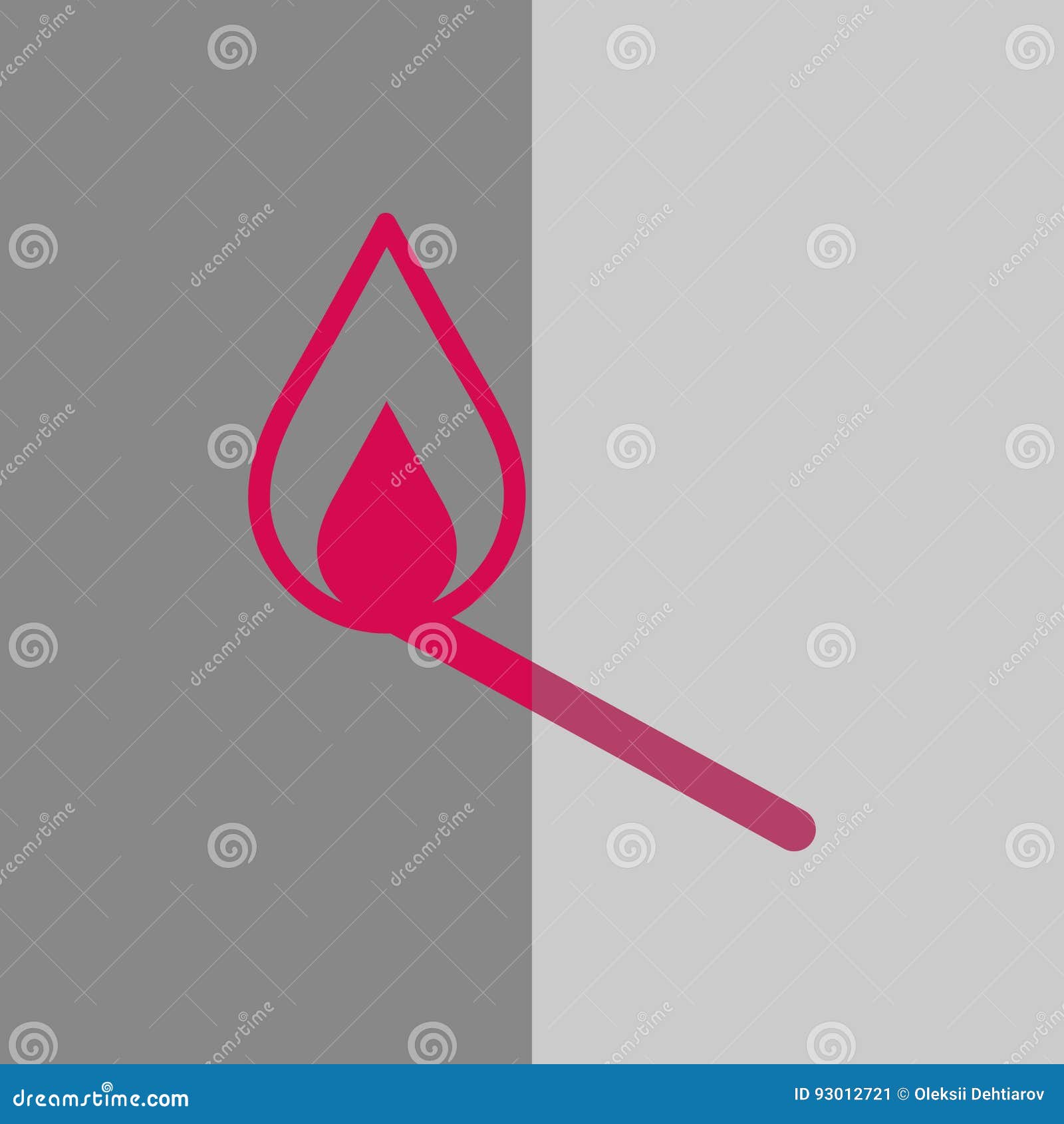 Match Icon, Vector Illustration. Flat Design Style Stock Vector ...
