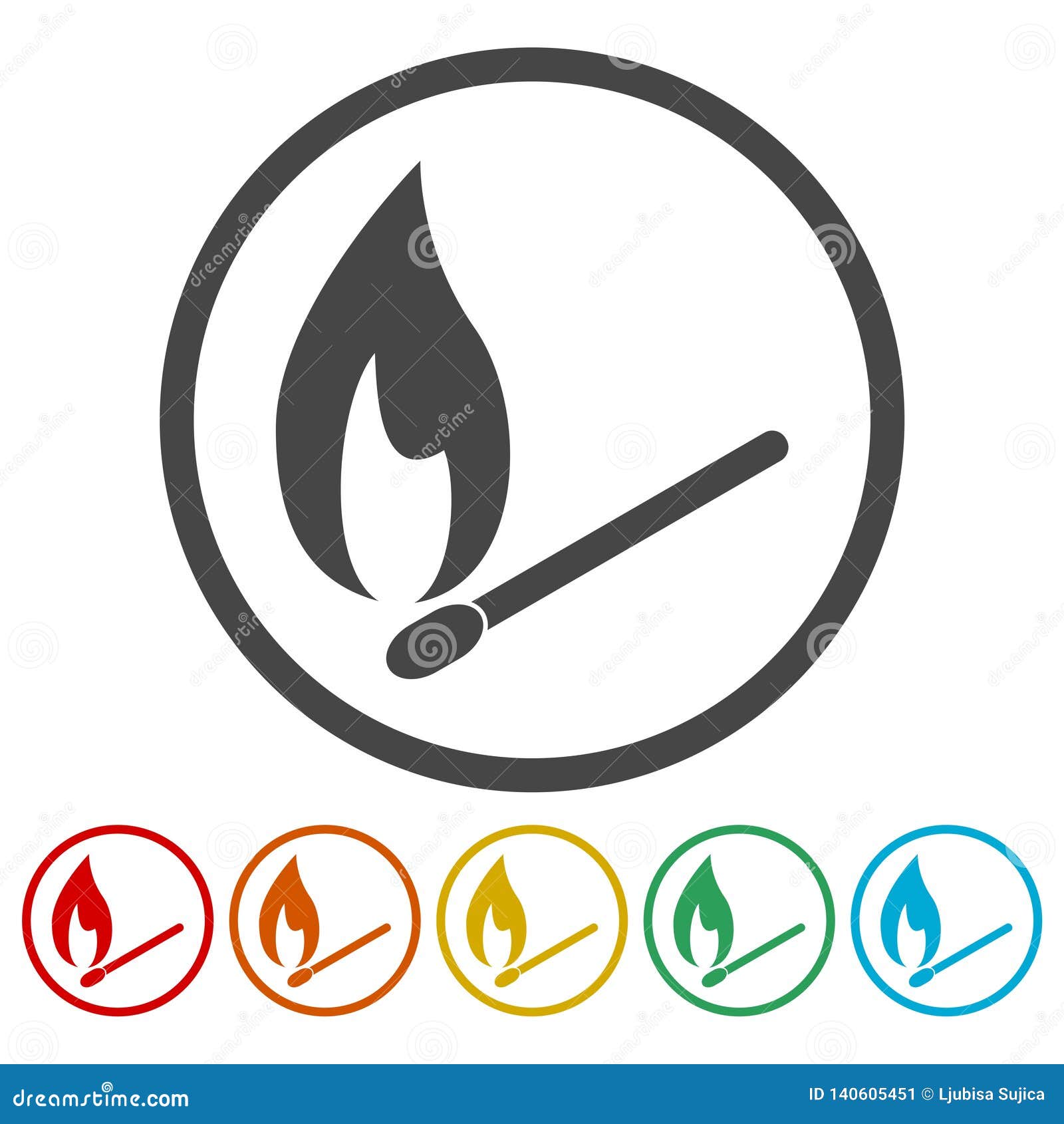 Match icons set stock vector. Illustration of artwork - 140605451