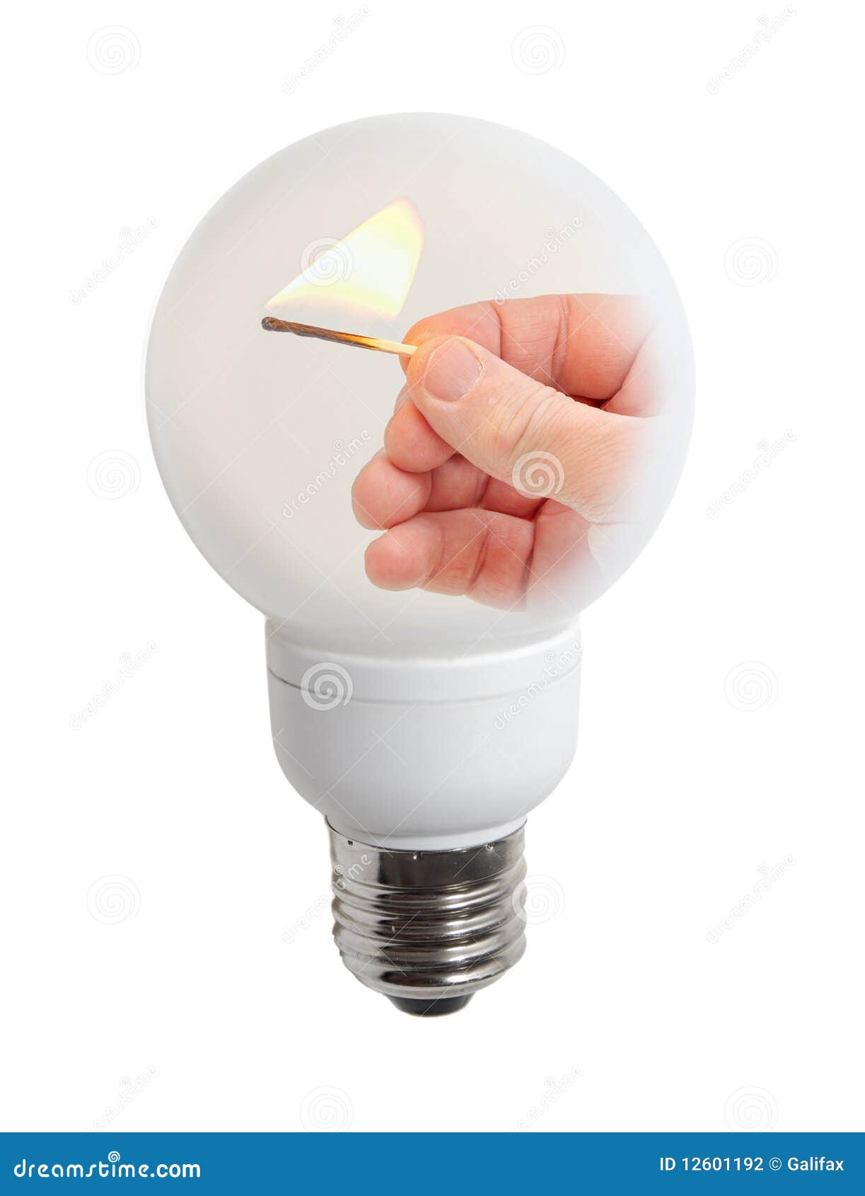Match in a light bulb stock photo. Image of lightbulb - 12601192
