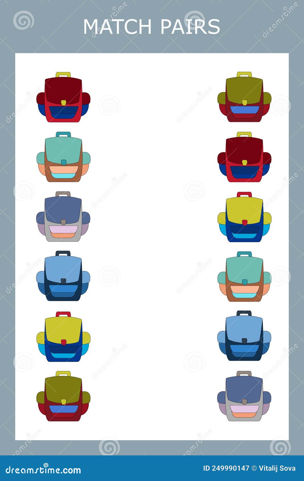 Worksheet vector design stock illustration. Illustration of differences ...