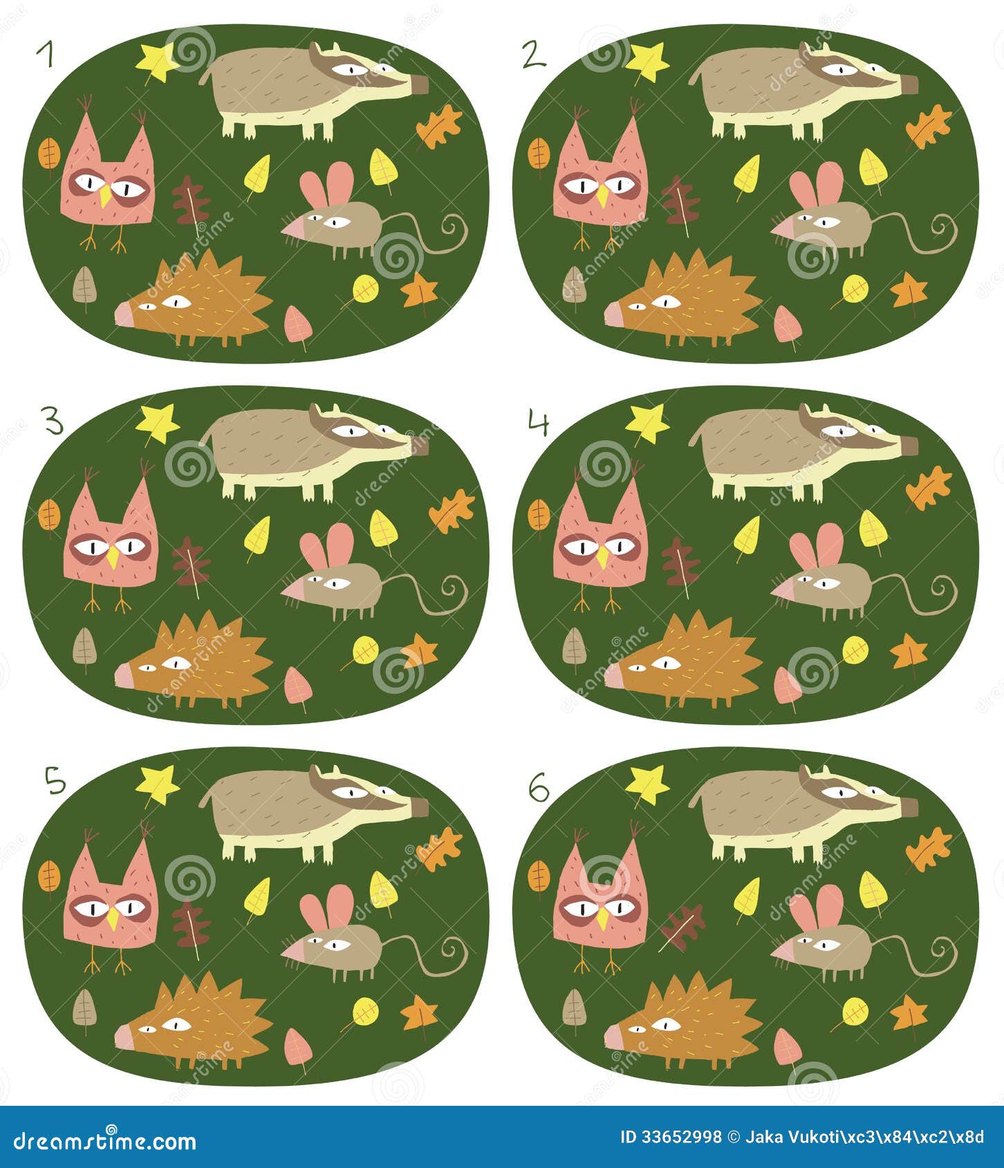 Match Pairs Visual Game: Animals Vector Illustration | CartoonDealer ...