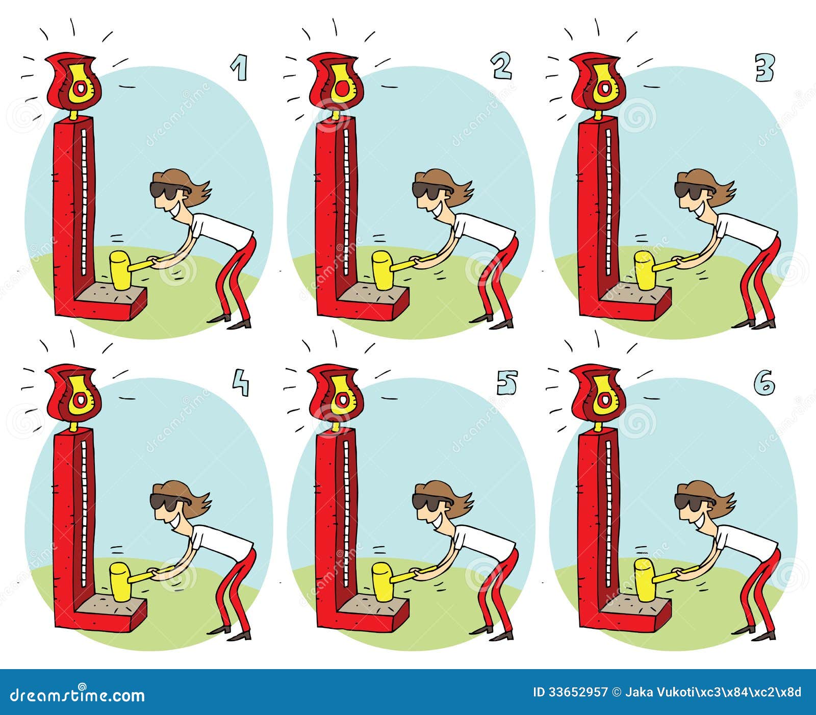 Match Pairs Visual Game: Reading Vector Illustration | CartoonDealer ...