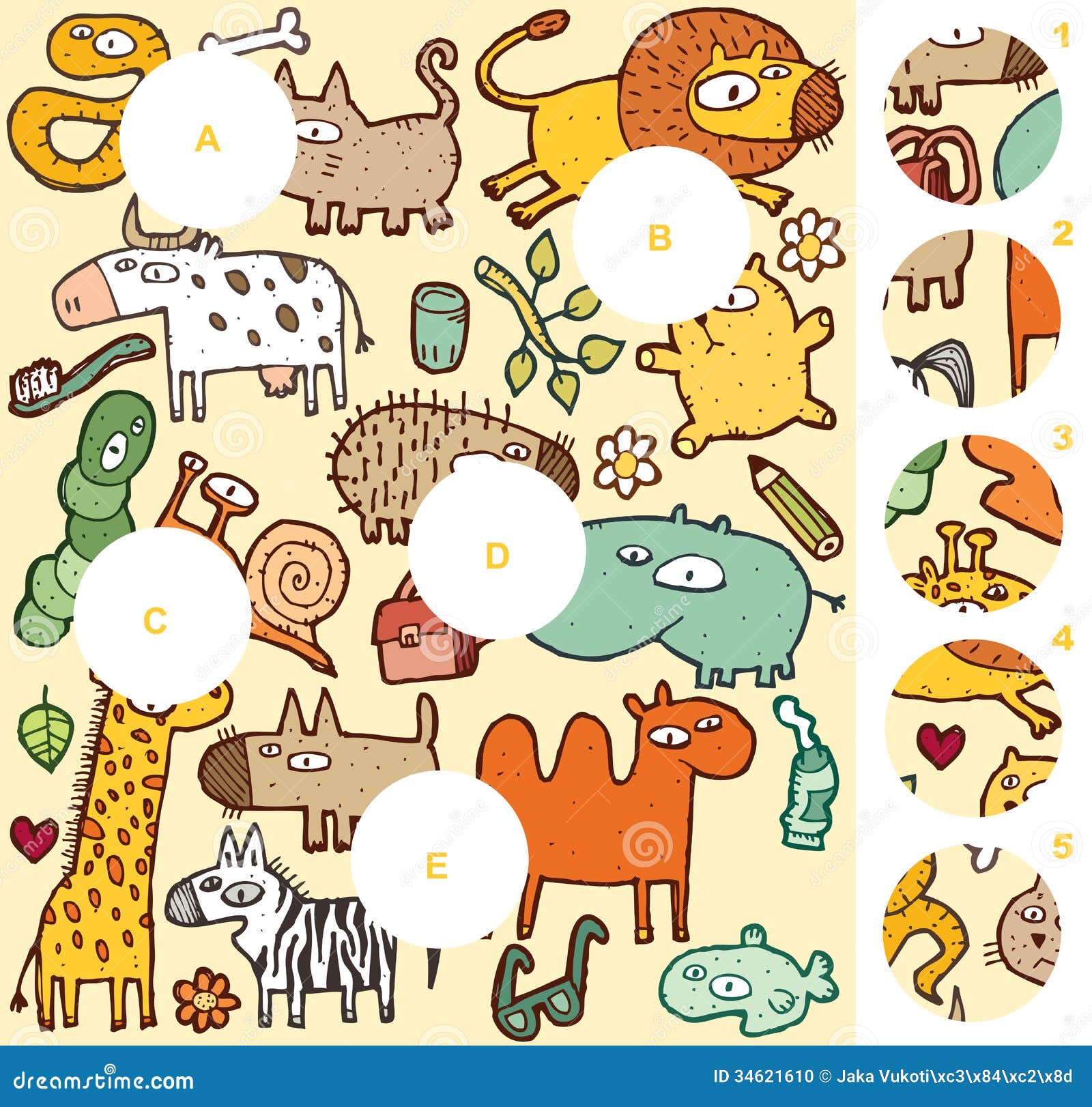 Match pieces, visual game stock vector. Illustration of distinction ...