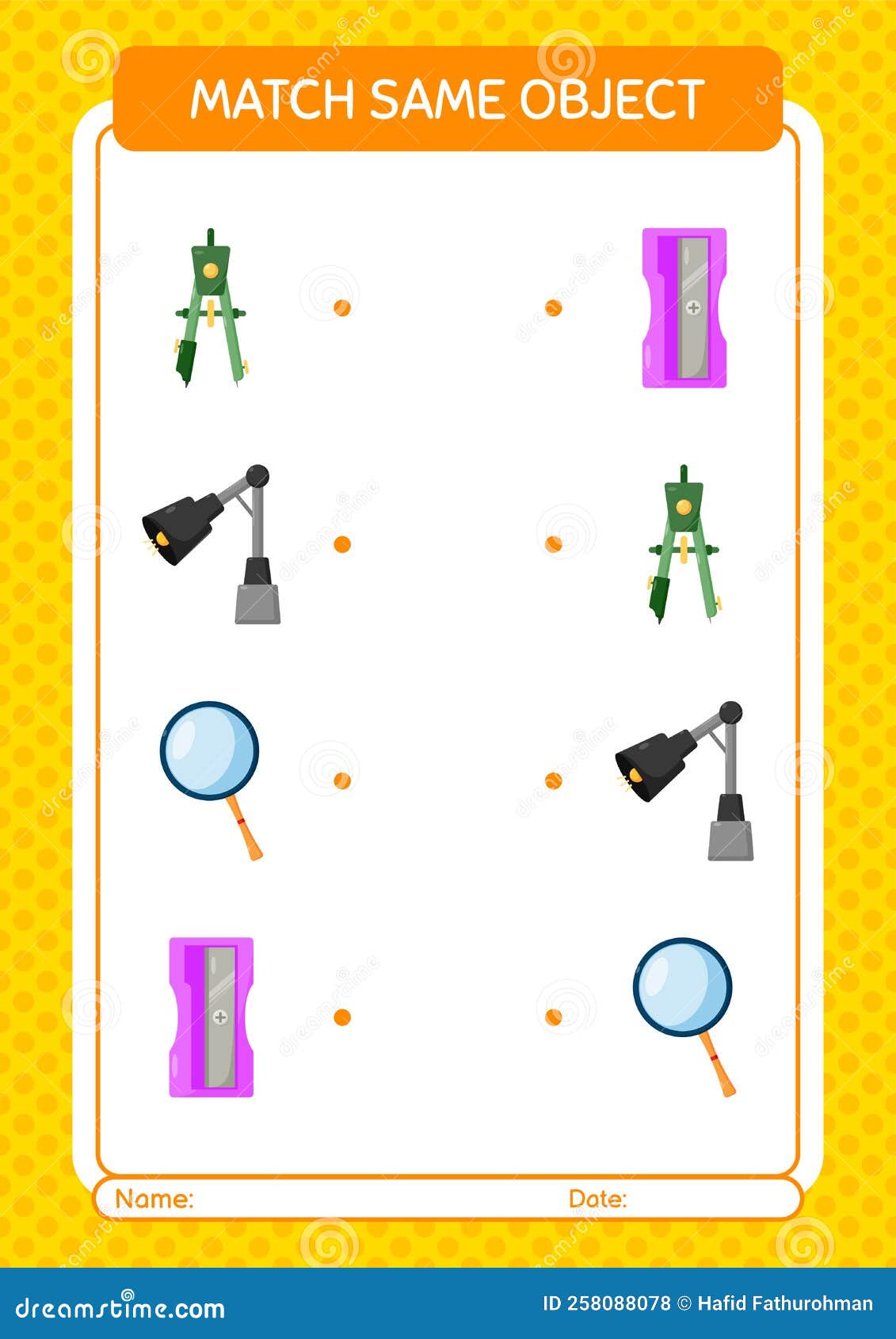 Match with Same Object Game Summer Icon. Worksheet for Preschool Kids ...