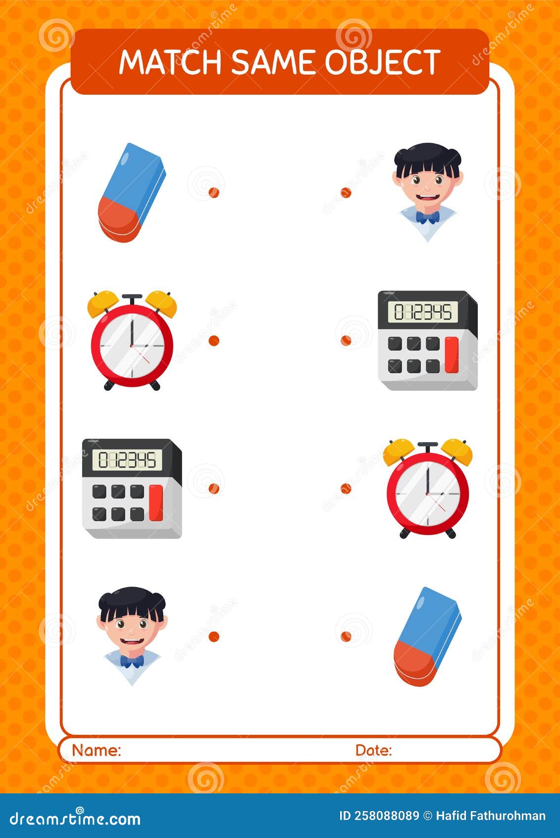 Match with Same Object Game Summer Icon. Worksheet for Preschool Kids ...