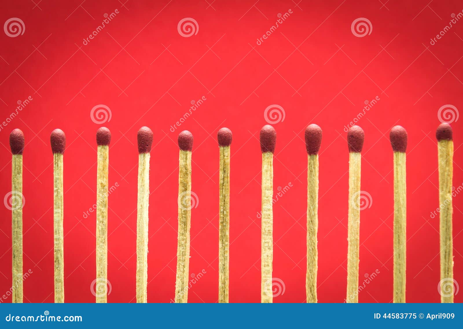 Match Setting on Red Background for Ideas and Inspiration Stock Image ...