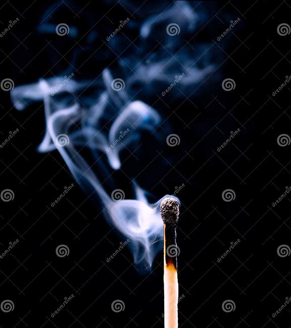 Match smoke stock image. Image of chemistry, extinguish - 8717737
