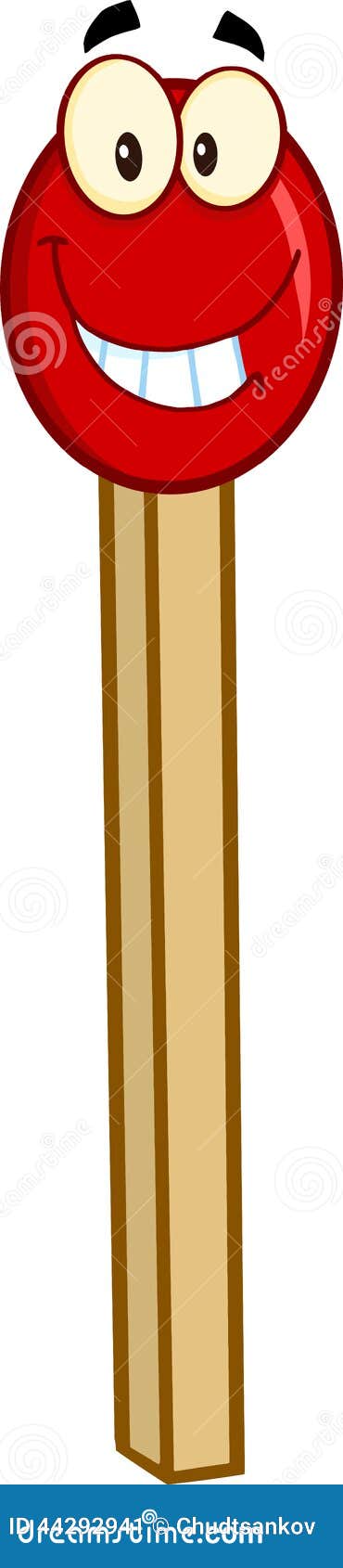 Match Stick Cartoon Mascot Character Stock Vector - Illustration of ...
