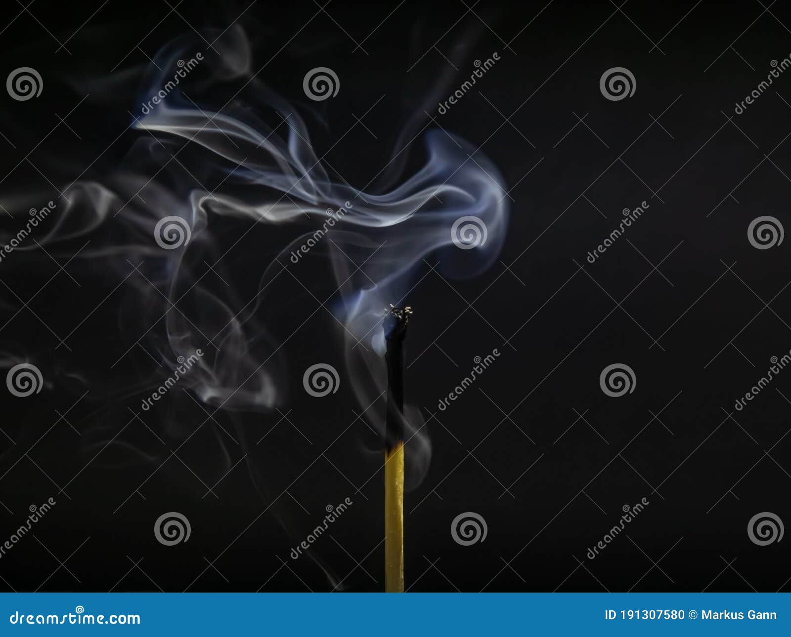Match stick smoke stock photo. Image of cloud, close - 191307580