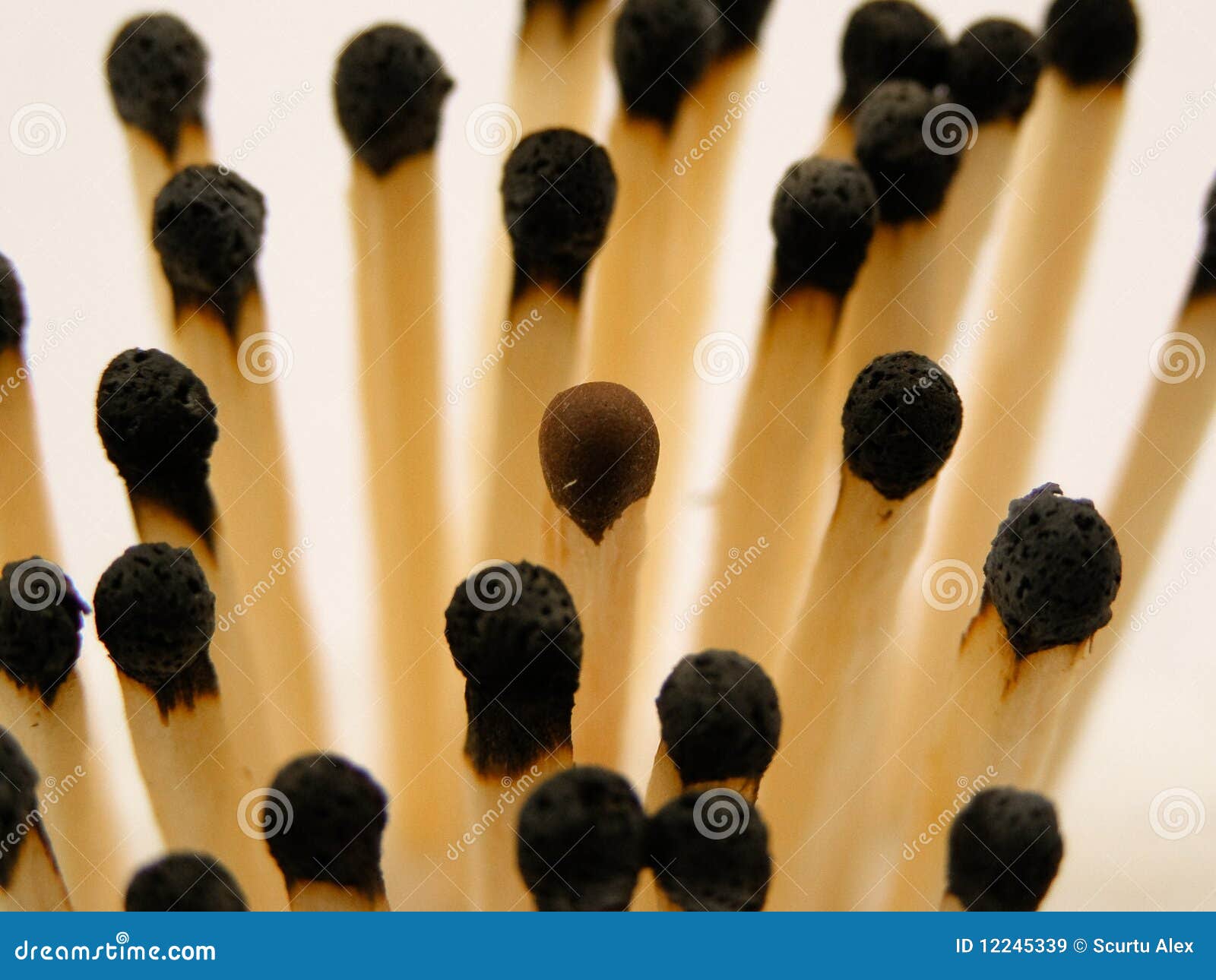 Match sticks stock image. Image of burned, unburned, match - 12245339