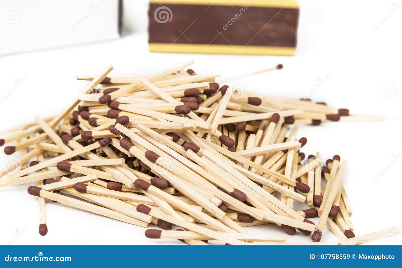 Match Sticks with Brown Heads in Stacks . Matches Texture Background ...