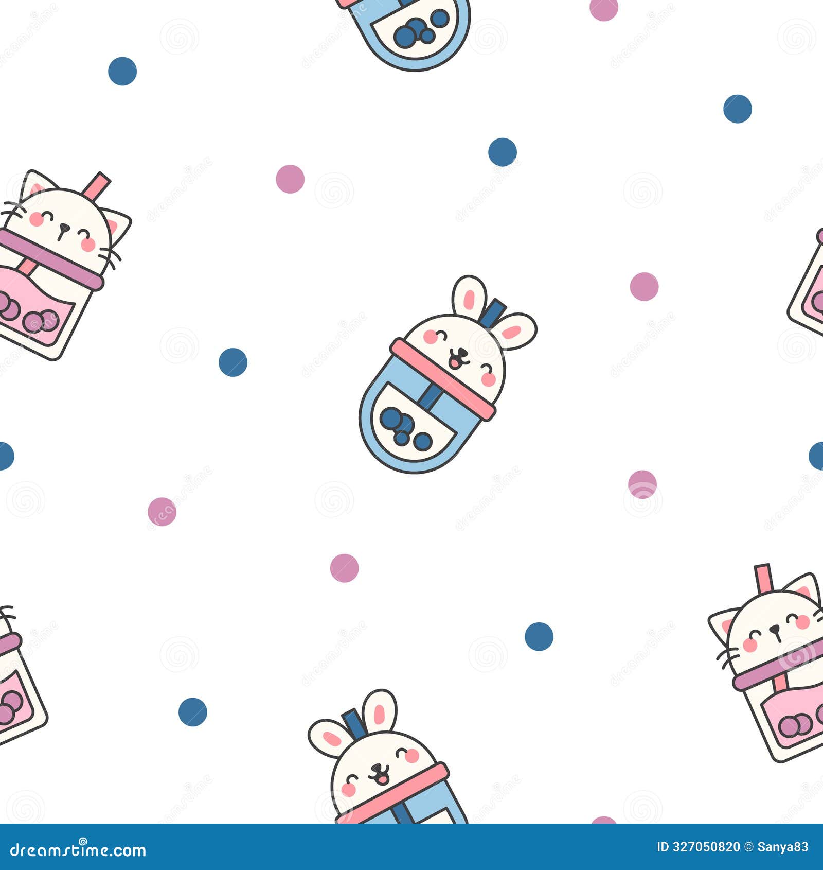 Matcha Bubble Tea. Coloring Page Vector Illustration | CartoonDealer ...