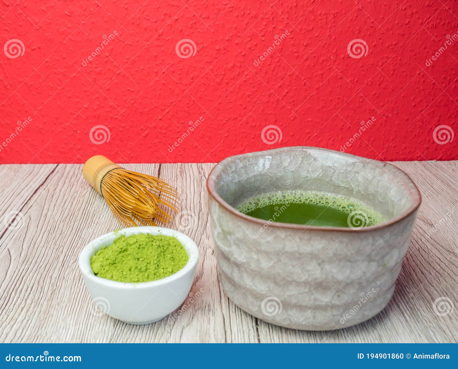 Matcha Ceremony Tea Set Background Stock Photo - Image of herbal ...