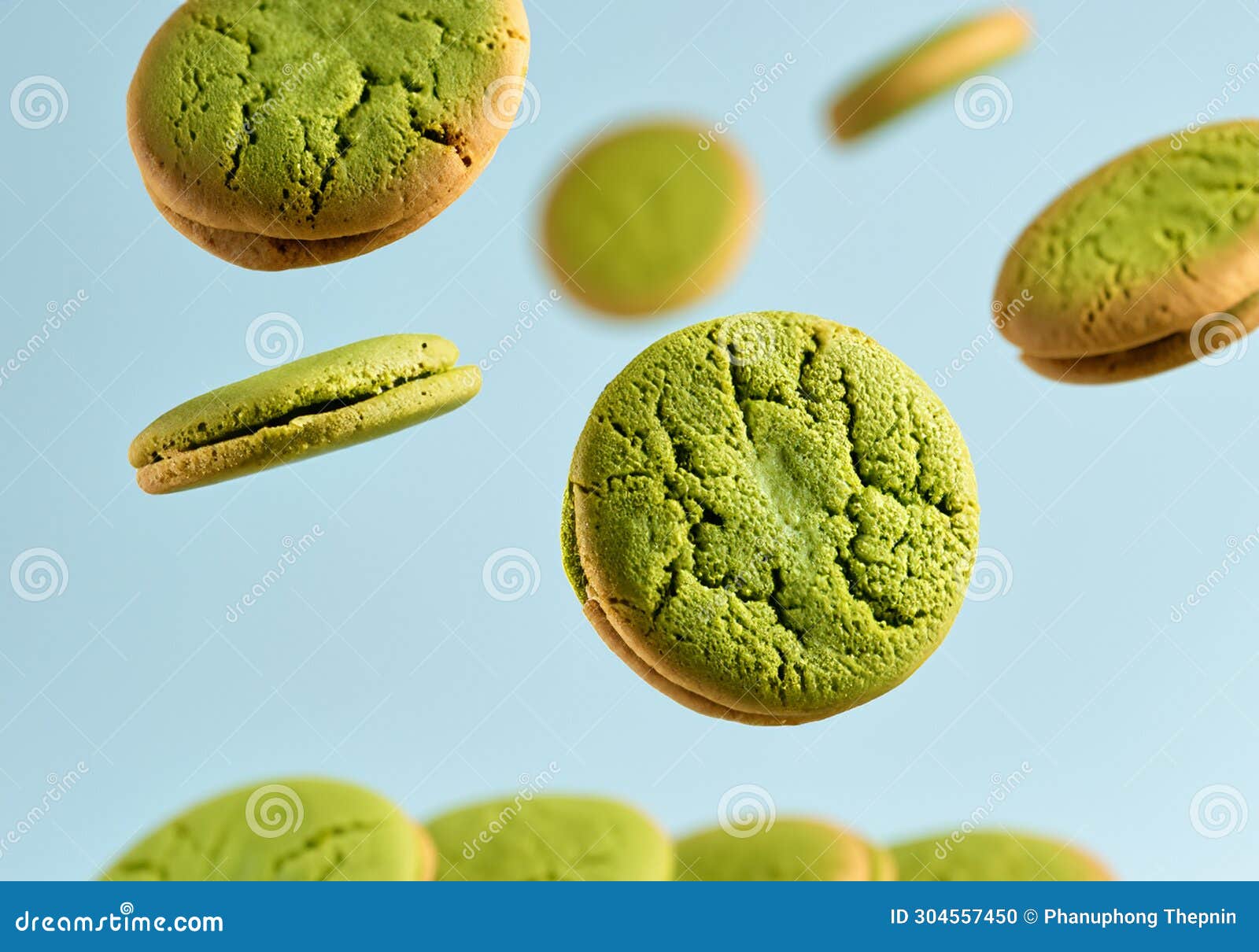 Matcha cookie stock illustration. Illustration of natural - 304557450