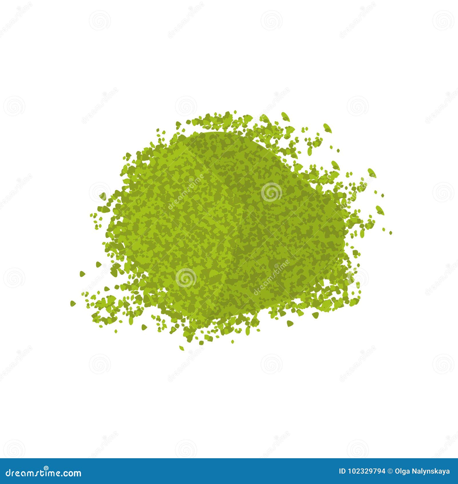 Matcha Green Tea Powder Vector Realistic. Product Placement Mock Up ...