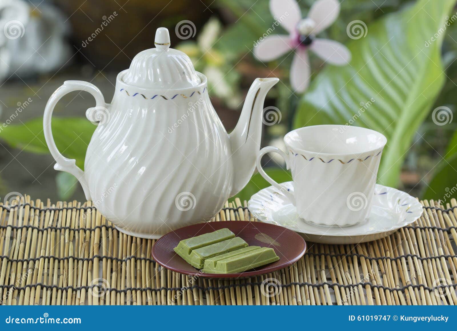 Matcha Green Tea Chocolate Wafer Stock Image - Image of japanese ...