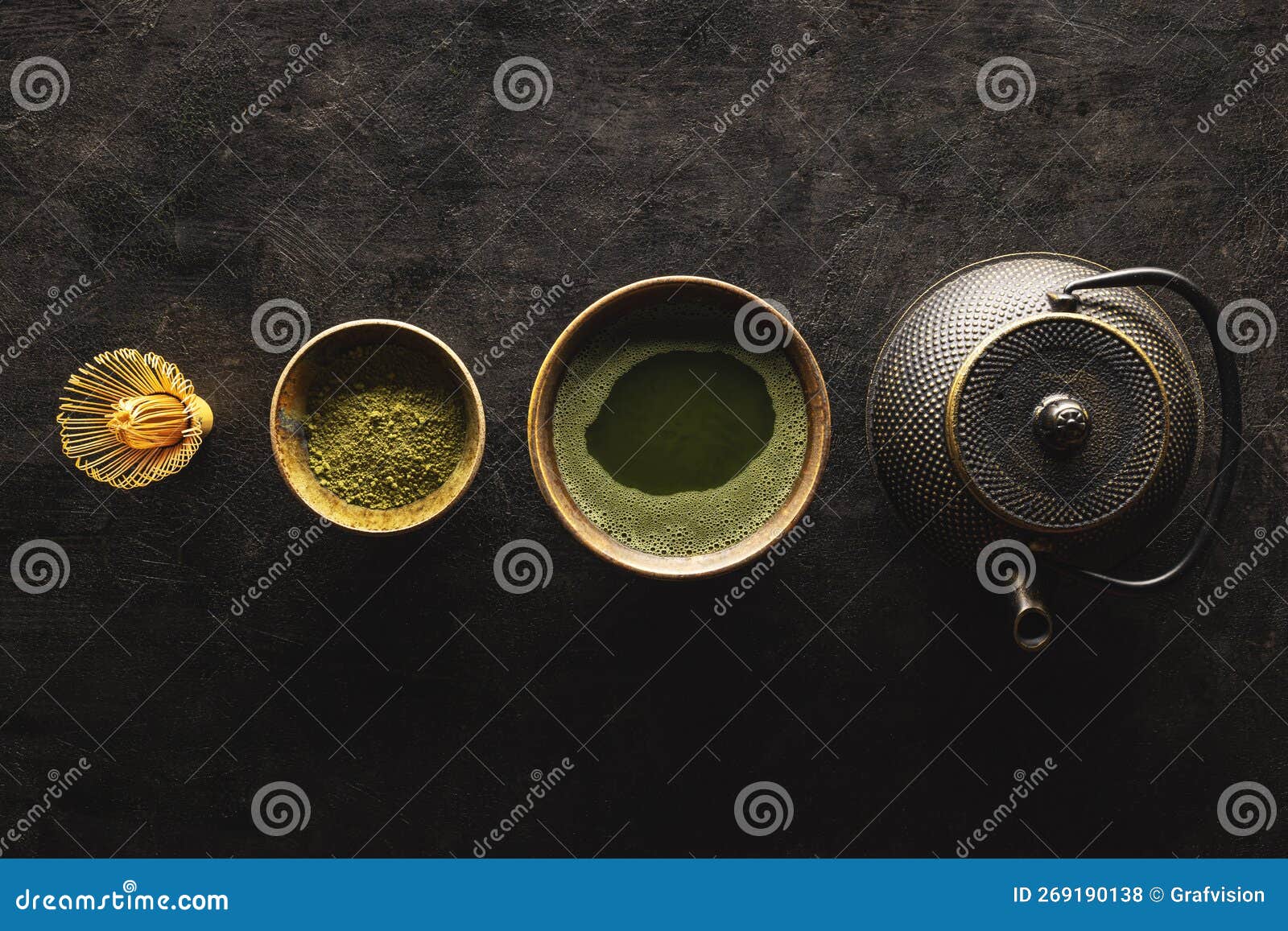 Matcha green tea stock photo. Image of refreshment, copy - 269190138