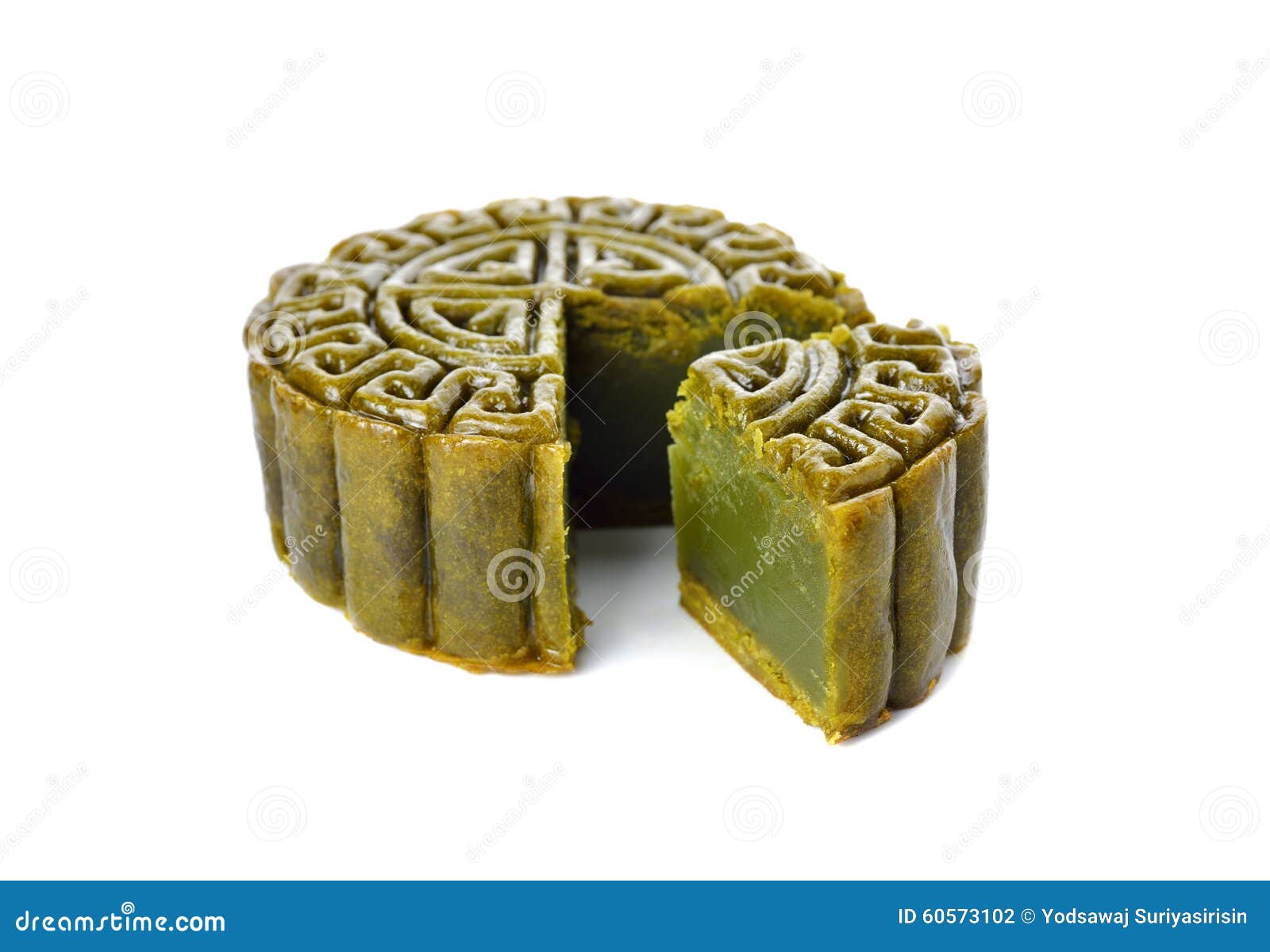 Matcha Green Tea Moon Cake White Stock Photos - Free & Royalty-Free ...