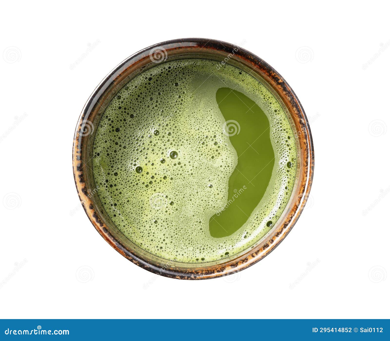 Matcha Green Tea on a White Background Stock Photo - Image of ceramic ...