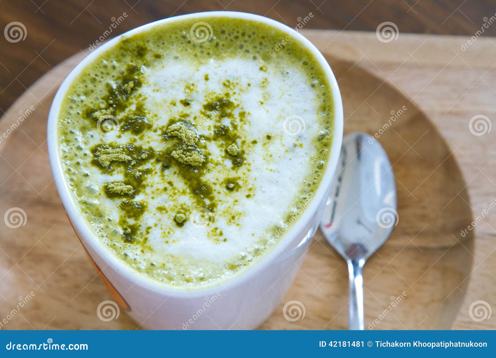 Matcha Latte Cup of Green Tea Stock Image - Image of hearth, dish: 42181481