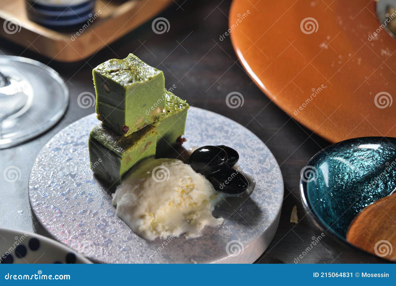 Matcha Mocha Green Tea Cake Stock Image - Image of green, confectionery ...